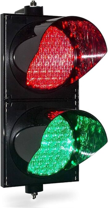 Semáforo LED 2x 200mm Verde Vermelho 230V IP65 – Lux Concept